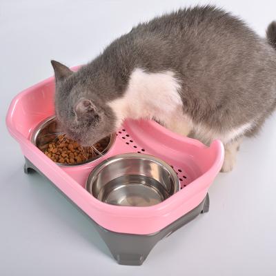 Cina Le ciotole personali del cane di acciaio inossidabile impediscono l'alimento cadere in vendita