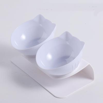 China PS ABS Unspillable Dog Bowl Funky Custom With Stand for sale