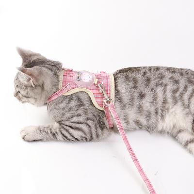 Chine Coton Cat Chest Strap Traction Rope de bande dessinée pour empêcher se casser loin à vendre