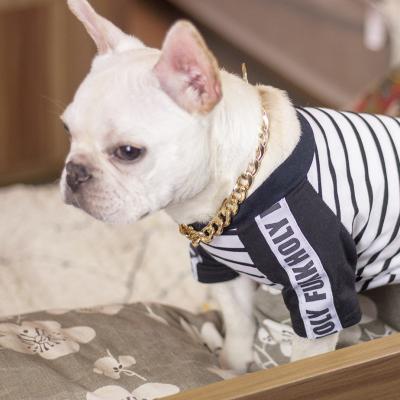 Cina Accessori di modo a catena dell'animale domestico di estate del metallo del grande oro ricaricabile del cane in vendita