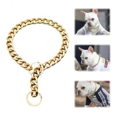 Cina Accessori di modo a catena dell'animale domestico di estate del metallo del grande oro ricaricabile del cane in vendita