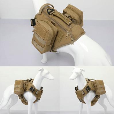 Cina Imbracatura per cani tattica di plastica per l'escursione dell'addestramento Brown in vendita