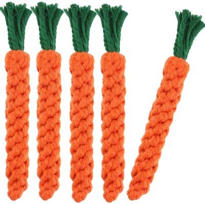 China Dog Teething Plush Carrot Toys For Aggressive Chewers for sale