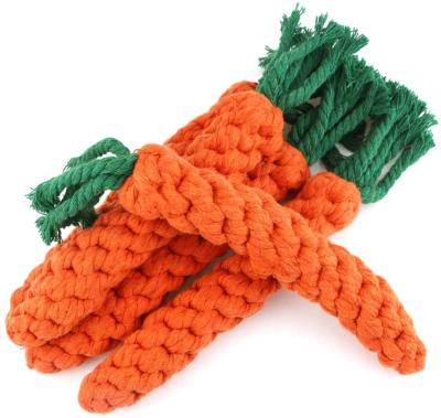 China Dog Teething Plush Carrot Toys For Aggressive Chewers for sale
