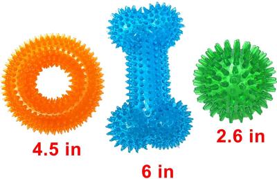 China TPR Chewy Rubber Squeaky Balls Toys For Dogs Small for sale