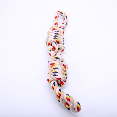 Cina Cane di Toy Knot Bite Resistant For del cotone del cane interattivo della corda grande in vendita