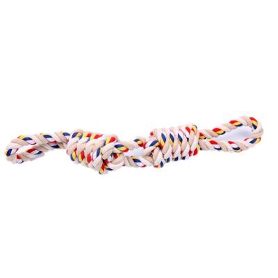 Cina Cane di Toy Knot Bite Resistant For del cotone del cane interattivo della corda grande in vendita