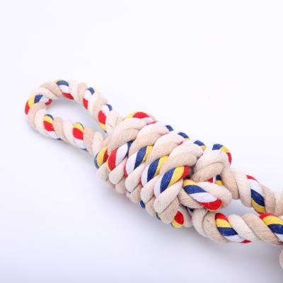 Cina Cane di Toy Knot Bite Resistant For del cotone del cane interattivo della corda grande in vendita