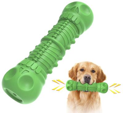 China Rubber Puppy Dog Bone Safe Toys For Aggressive Chewers Interactive for sale