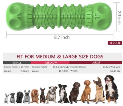 China Rubber Puppy Dog Bone Safe Toys For Aggressive Chewers Interactive for sale