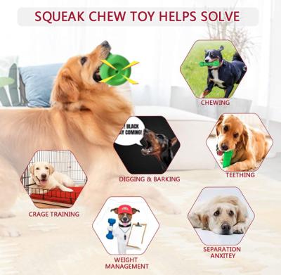 China Rubber Puppy Dog Bone Safe Toys For Aggressive Chewers Interactive for sale
