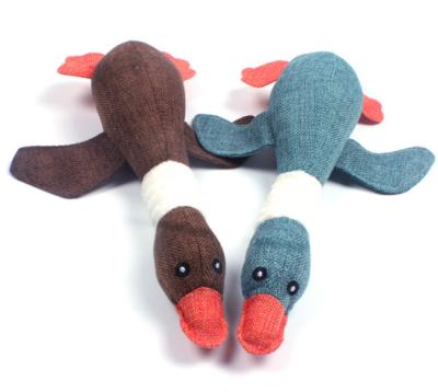 China Squeaky Large Stuffed Duck Food Puzzles Dog Toy For Aggressive Chewers for sale