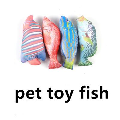 Cina Morso divertente di simulazione del cotone di Cat Toy Oxford Cloth pp del pesce di Phonation resistente in vendita