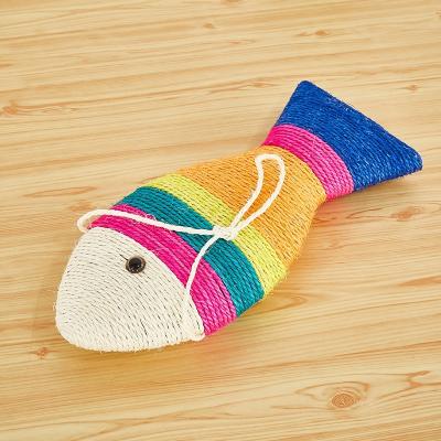 Cina Pesce Cat Toy Claw Grinding Pet Products del sisal del bordo del graffio in vendita