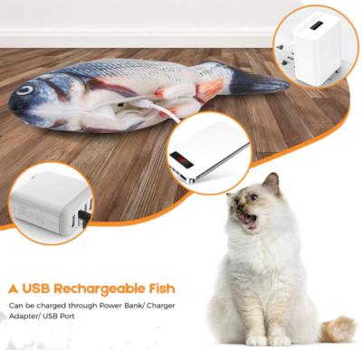 Cina Pesce Flopping interattivo di Cat Toy With Catnip Bag Flapping del pesce per i gatti in vendita