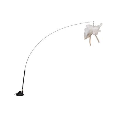China Cat Interactive Toy Replacement Head Feather Wire Cat-Teaser Toy Suction Cup Retractable From Hi Cat-Teaser Stick for sale