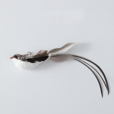 China Cat Interactive Toy Replacement Head Feather Wire Cat-Teaser Toy Suction Cup Retractable From Hi Cat-Teaser Stick for sale