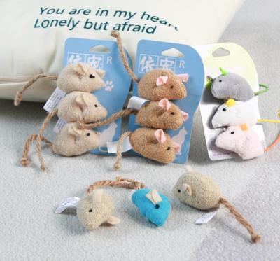 China Realistic Cats Mouse Plush Cat Toys Best Cat Toys For Exercise for sale