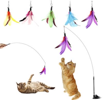 Cina Bacchetta Cat Toy Interactive With Bell For Kitty di puzzle della piuma in vendita
