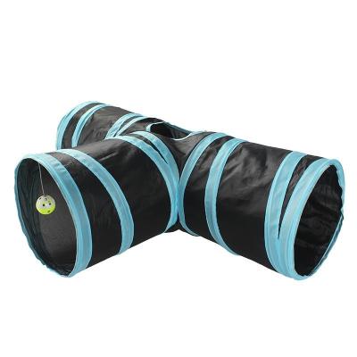 Cina Tunnel a tre corsie di carta Cat Toy Drill Climbing Bucket Foldable Cat Channel di Cat Tunnel Supplies Cat Ring dell'animale domestico in vendita