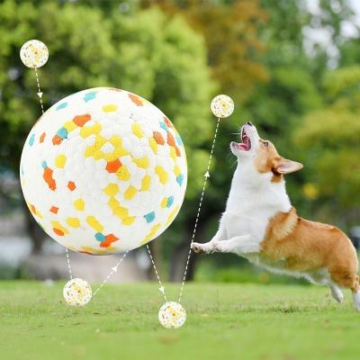 China ETPU High Elastic Rebound Bite Resistant Dog Bite Ball TPU Bite Resistant Molar Ball Training Pet Puzzle Interactive Toy for sale