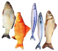중국 상호 작용한 CAT들 물고기 모양 현실적 불분명한 개박하 인형을 위한 느슨한 생선류 판매용