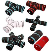 Cina Tubi animali Kitty Tunnels Interactive Maze House Toy With Storage Bag in vendita