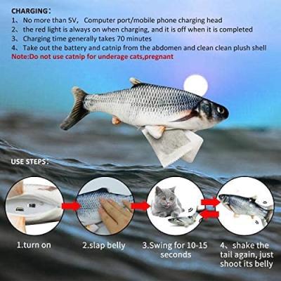 中国 Plush草のコイのイヌハッカのペット猫のための模造魚のティーザーおもちゃ 販売のため