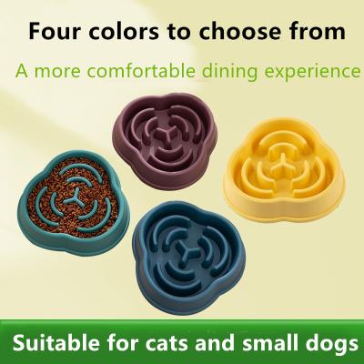 Cina Ciotola di riso della ciotola di Cat And Dog Slow Food per evitare il soffocamento e capovolgersi in vendita