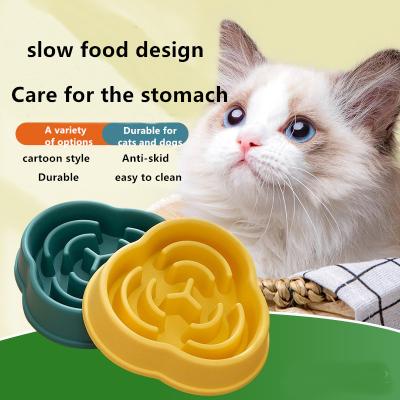 Cina Ciotola di riso della ciotola di Cat And Dog Slow Food per evitare il soffocamento e capovolgersi in vendita