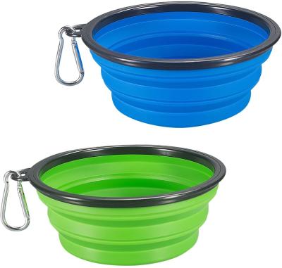 China De buitengewoon brede Kom van de Grootte Opvouwbare Hond, Vouwbare Uitzetbare Kopschotel voor de Reiskom van Huisdierencat food water feeding portable for sale
