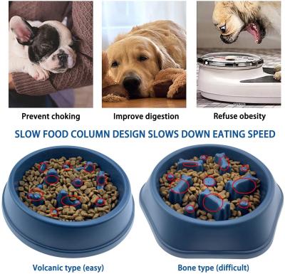 Cina Ciotola lenta dell'alimentatore del cane affinchè i piccoli cani & cuccioli medi rallentino cibo in vendita