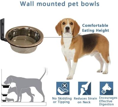 China Collapsible Wall Mounted Pet Feeder Customized Height for sale
