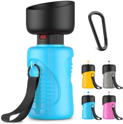 China 2 in 1 Foldable Travel Walking Pet Water Bottle for Dogs for sale