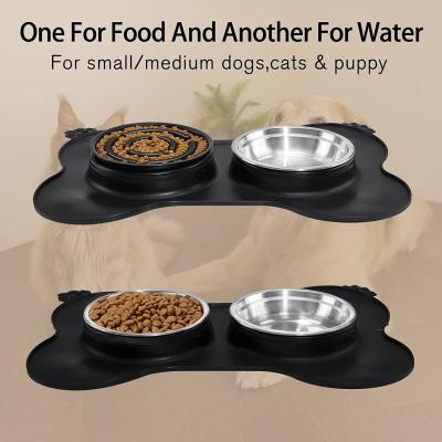 Cina Capovolgimento elevato di cibo dell'animale domestico anti del cane dell'erogatore lento della ciotola in vendita