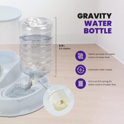 Cina Erogatore asciutto dell'acqua di Cat Gravity Feeder With Automatic dell'alimento in vendita