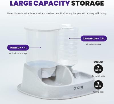Cina Erogatore asciutto dell'acqua di Cat Gravity Feeder With Automatic dell'alimento in vendita