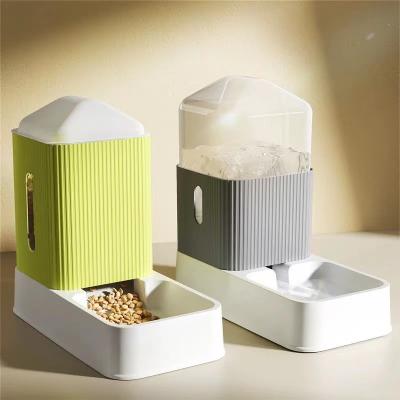 China Automatic Pet Water Dispenser Gravity Cat Dog Feeder Bowl Set for sale
