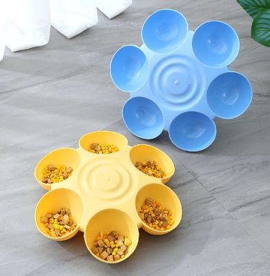 China Removable Multiple Cat Feeder Bowls ABS For Food Water for sale
