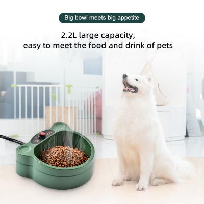 China Stainless Steel Pet Feeder Bowls Intelligent Heat Preservation for sale