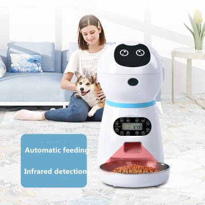 China Intelligent Pet Feeder Bowls Automatic Delivery Recording Timing Ration for sale