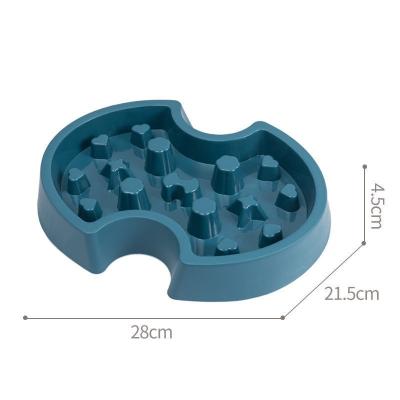 Cina Soffocamento della singola ciotola di Slow Food del silicone anti per Teddy Golden Cat in vendita