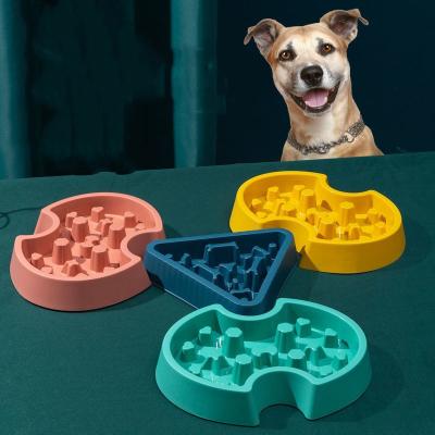 Cina Soffocamento della singola ciotola di Slow Food del silicone anti per Teddy Golden Cat in vendita
