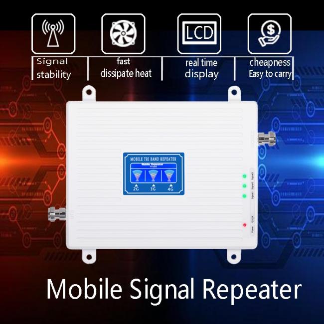 2 3 4G 900 1800 2100MHz Tri Band Factory Most Affordable Mobile Phone Signal Network Repeater / Booster / Signal Amplifier