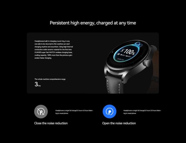 Huawei Watch Buds Smartwatch Powered by Harmony OS