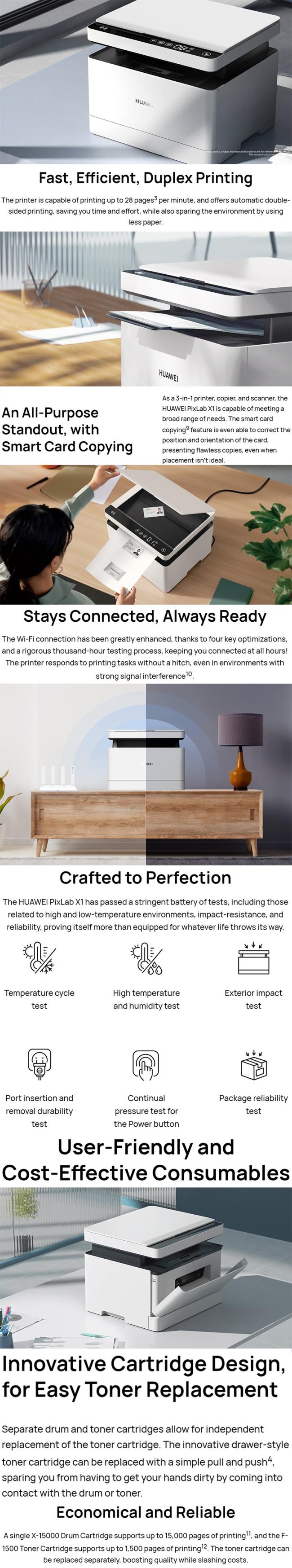 High Quality Huawei Pixlab X1 Smart Printer A4 Paper Digital Inkjet Printers