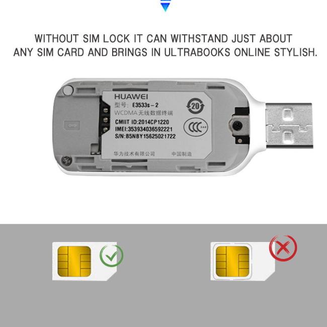 Huawei E3533 HSPA + Ultra Stick Surf Stick with up to 21.6mbit/S 3G Wireless USB Modem Random Delivery Pk E3531 E3131