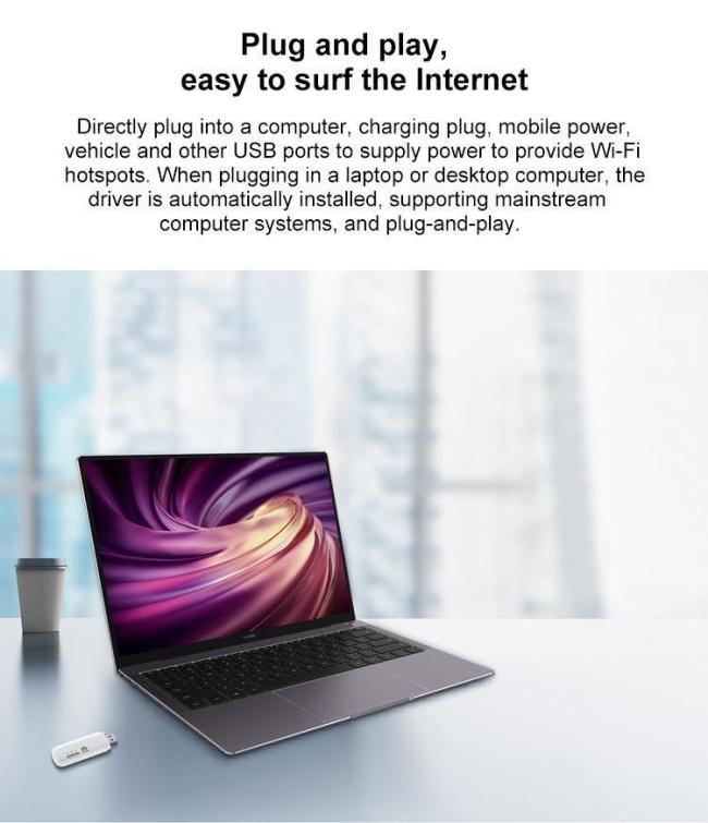 Unlocked Huawei 4G USB Modem E8372h-820 E8372 Wingle LTE Universal 4G USB Modem WiFi Hotspot Support 16 WiFi Users