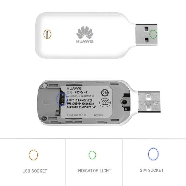 Huawei E3533 3G USB Stick Wireless Modem WiFi Mobile Broadband