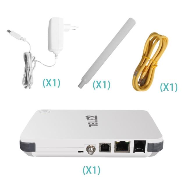 Huawei B260A 3G FWT/Fixed Wireless Terminal/3G Wireless Router with Antenna 850/900/1800/1900/2100MHz Black / White
